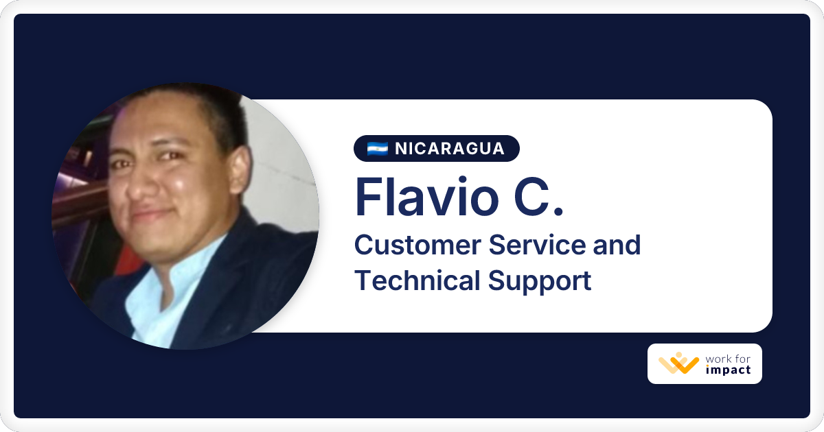 Flavio C. is a talented Customer Service and Technical Support ...
