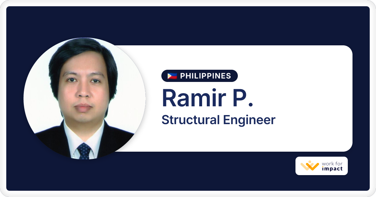 Ramir P. is a talented Structural Engineer contractor at Work for Impact