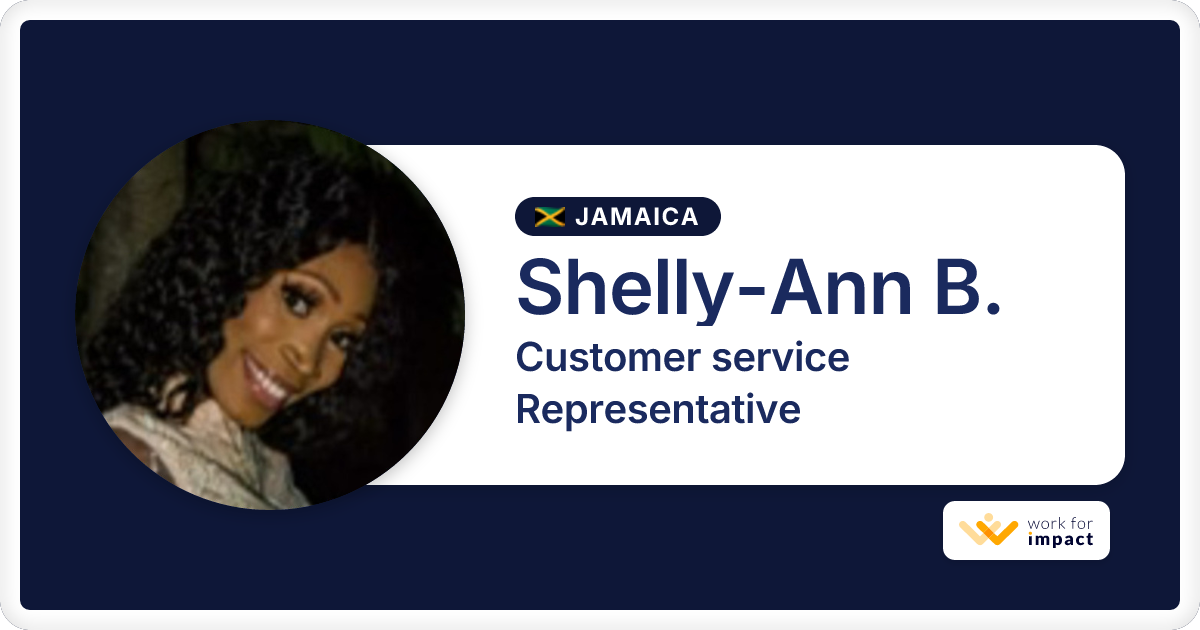 Shelly-Ann B. is a talented Customer service Representative contractor ...
